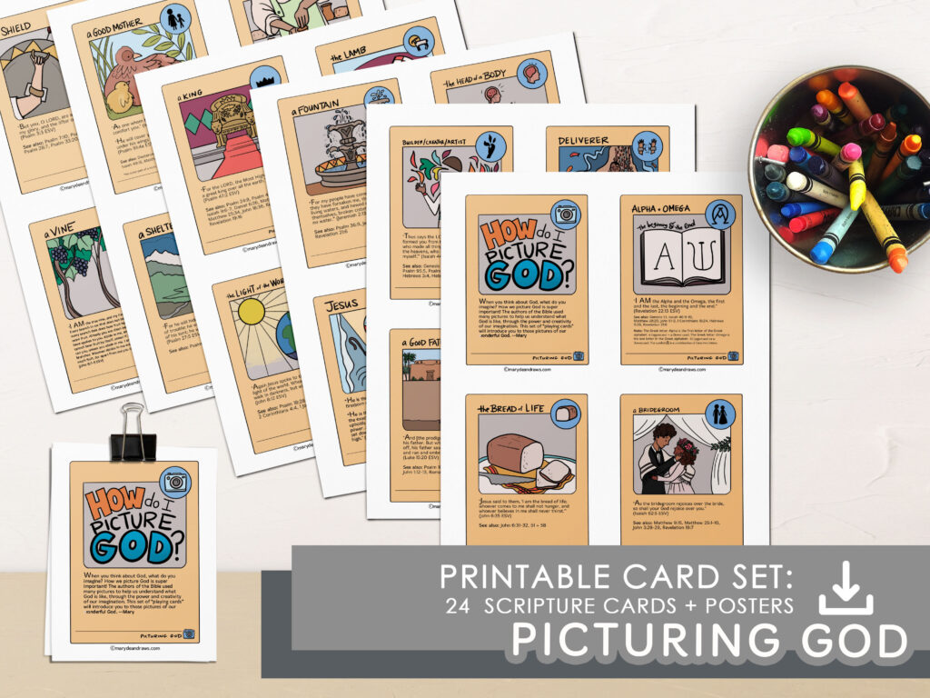 Introducing two new Bible printable sets + a free sample coloring page